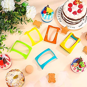 48 Pieces Taco Holder Stands Plastic Taco Plates Colorful Shell Holder Taco Racks Kitchen Taco Trays Serving Taco Stands for Microwave and Dishwasher Taco Bar Taco Party Supplies