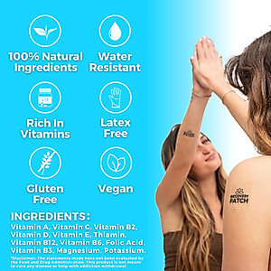 Party Treats Patches 28 Pack - Wake Up Refreshed & Energized with Our 100% Natural Ingredients Party Patch - Skin-Friendly & Waterproof - Enhanced Morning Formula…