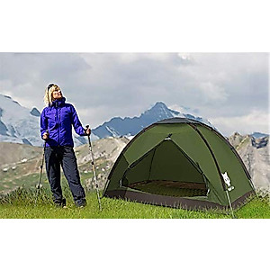 Night Cat Backpacking Tent for One 1 to 2 Persons Lightweight Waterproof Camping Hiking Tent for Adults Kids Scouts Easy Setup Single Layer 2.2x1.2m
