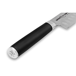 SAMURA MO-V Santoku Knife 5.4"/138 mm - High-Performance Japanese Stainless Steel, Razor-Sharp Edge, Ergonomic Handle