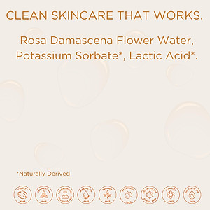 InstaNatural Organic Rose Water Face Toner, Hydrates, Soothes, Reduces Irritation and Redness, Alcohol Free, Rosa Damascena Flower Water, 4 Fl OZ