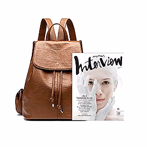 MINTEGRA Fashion Backpack for Women PU Leather Drawstring Shoulder Bags Travel Clutches Handbags Casual Purses