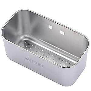 Multifunctional Sink with Suction Cup Support Sponge Storage Rack Sink Side Storage Drainer for Kitchen (Black) (Color : Silver)