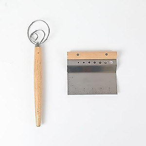 HAWOK Enameled Cast Iron French Baguette Baker, Hot Dog Bake Tray, Baguette Pan, 1 Lid-2 Baking Trays-2 Baguette Transfer Boards-1 Proofing Cloth-1 Silicone Brush-1 Dough Whisk-1 Dough Chopper, Balck