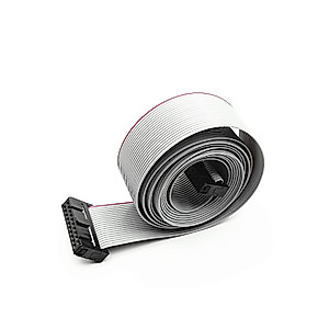BLS 2.54mm Pitch IDC 20-Pin F/F Connector Extension Flat Ribbon Cable 150cm Length