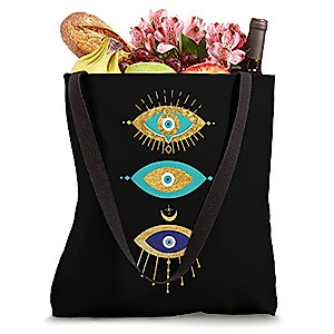 All Seeing Evil Eyes Yellow Eyelashes Curse Protection Tote Bag