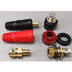 RIVERWELD TIG Welding Cable Panel Connector-plug DKJ35-50 DKZ35-50 Dinse Quick Fitting 315Amp 4pcs