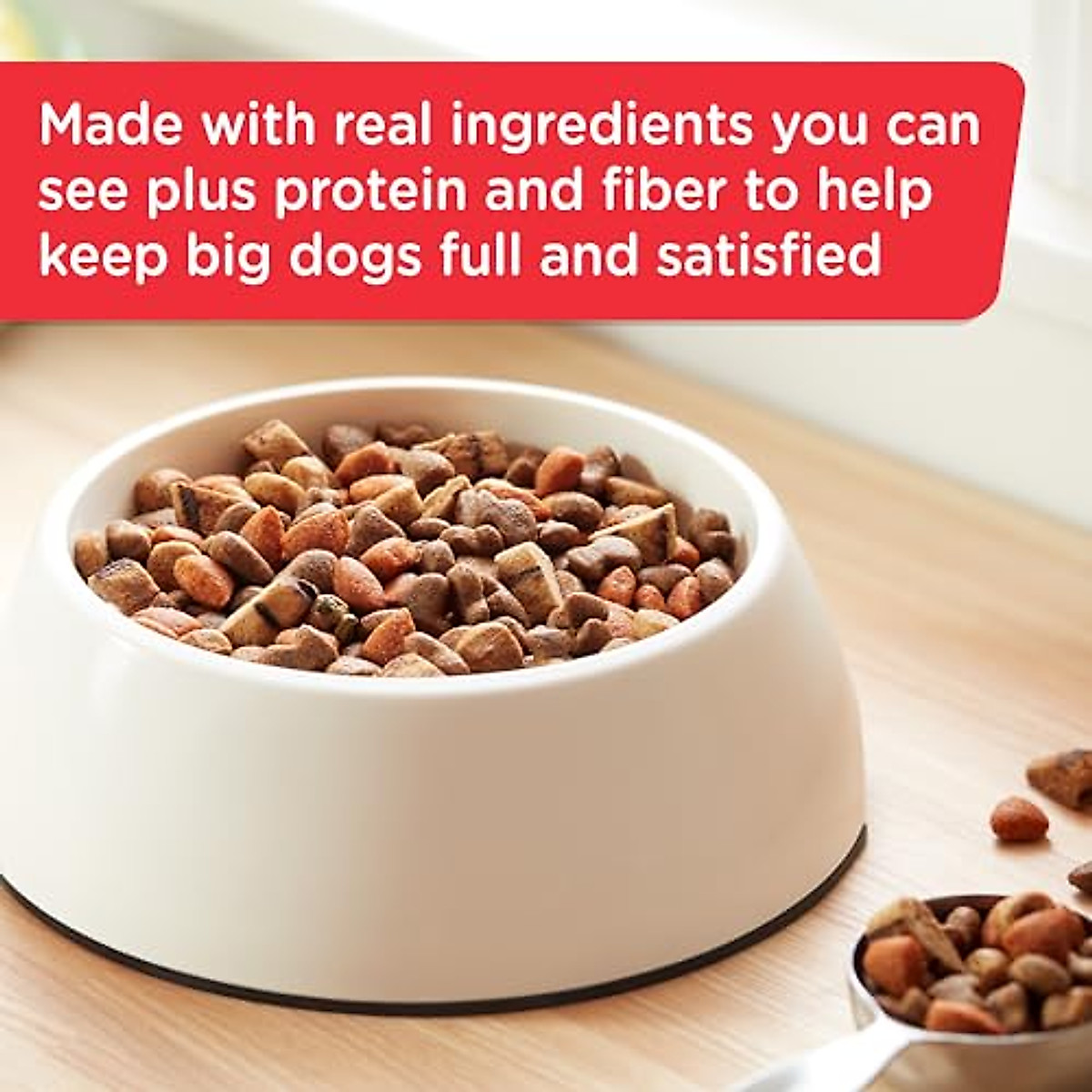 Rachael Ray Nutrish Big Life Dry Dog Food, Medium & Large Breed, Hearty Beef, Brown Rice, & Veggies, 40 Pounds