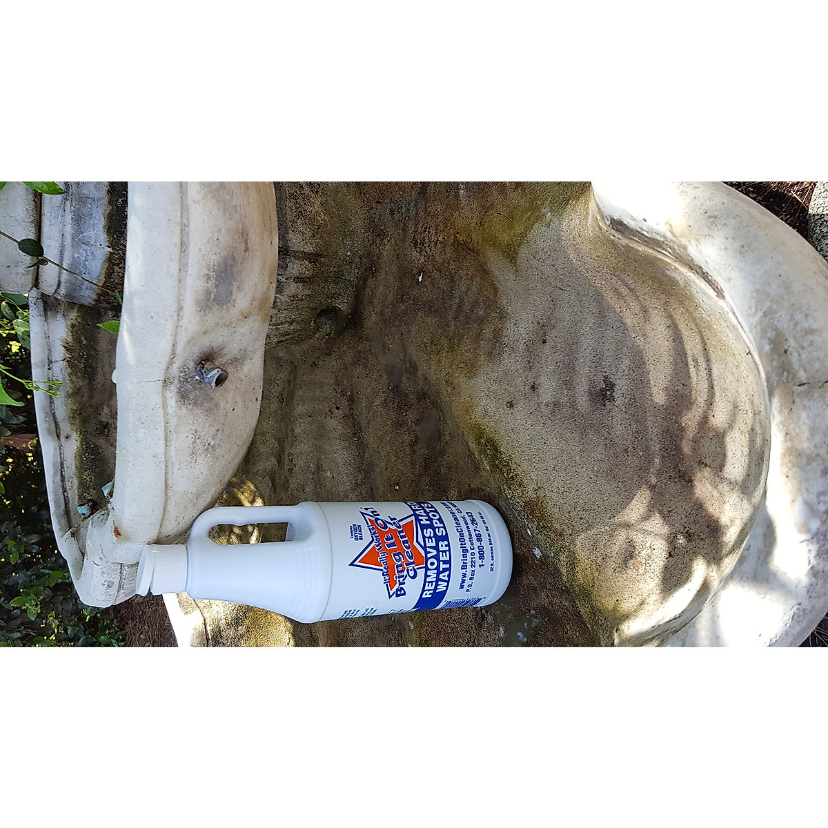 Bring It On Cleaner Water Spot Remover Plus 5 Inch Cleaning Drill Scrub Brush, Cleaning Drill Scrub Brush, Cleaning Brush for Drill, Drill Brush Attachment (16 oz)