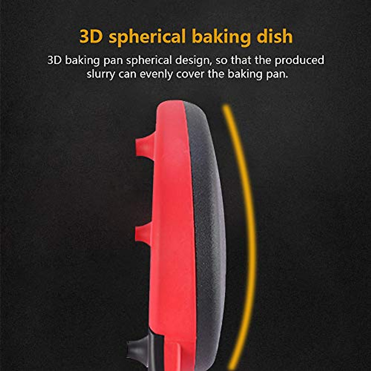 Portable Electric Crepe Maker 110V 8” Household Pancake Machine with Auto Temperature Control Non-stick Crepe Pan for Pancake, Blintz, Chapati,Including Egg Beater & Batter Pot Red&Black 1Pack