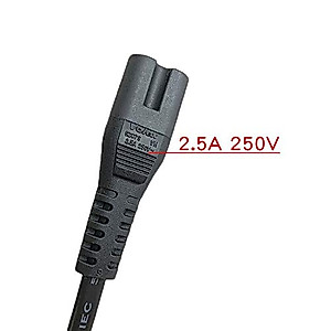New Power Cord Cable for Xbox One S Slim Game Console Xbox One X Game Console 2 Prong AC Wall Charger Replacement