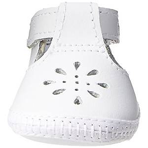 Baby Deer, Baby-Girls Crib Shoe, White, 00(Preemie)