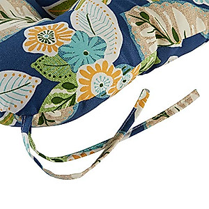 Greendale Home Fashions Outdoor Seat/Back Chair Cushion, 2 Count (Pack of 1), Magnolia Floral