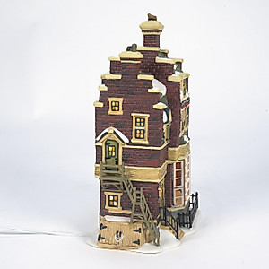 Department 56 Porcelain Dickens' Village Scrooge and Marley Counting House Lit Building, 9.65, Multicolor