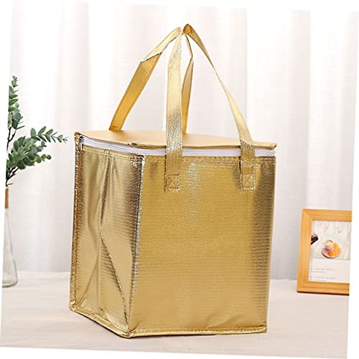 NOLITOY 4pcs Storage Hiking Tote Take Cake Thermal Practical Take-out Baking Delivery Picnic Back Zipper Heat Insulation Item Pizza Insulated Small Warmer Bags Cooler Aging Out