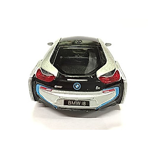 KiNSMART BMW i8 SetOf4 5" 1:36 Scale Die Cast Metal Model Toy Car w/ Pullback Action