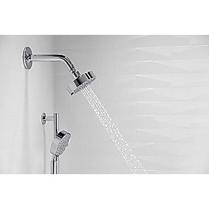 KOHLER 22170-CP Purist Multifunction Showerhead, Wall-Mount Showerhead with Three Sprays, 2.5 GPM, Polished Chrome