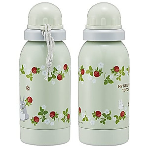 Skater SSSC6-A Single Layer Stainless Steel Bottle, 20.9 fl oz (580 ml), Room Temperature, Health, For Drinks, My Neighbor Totoro, Strawberry, Studio Ghibli
