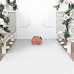Efavormart 40" x 100ft PVC Aisle Runner-White, Carpet for Party, Birthday, Banquet, Restaurant Decoration