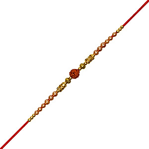 INDIAN HANDICRAFT Rakhi for brother Rakhi Set Designer Rakhi Brother and sister Send Rakhi to USA Rakhi Designer Rudraksha Rakhi