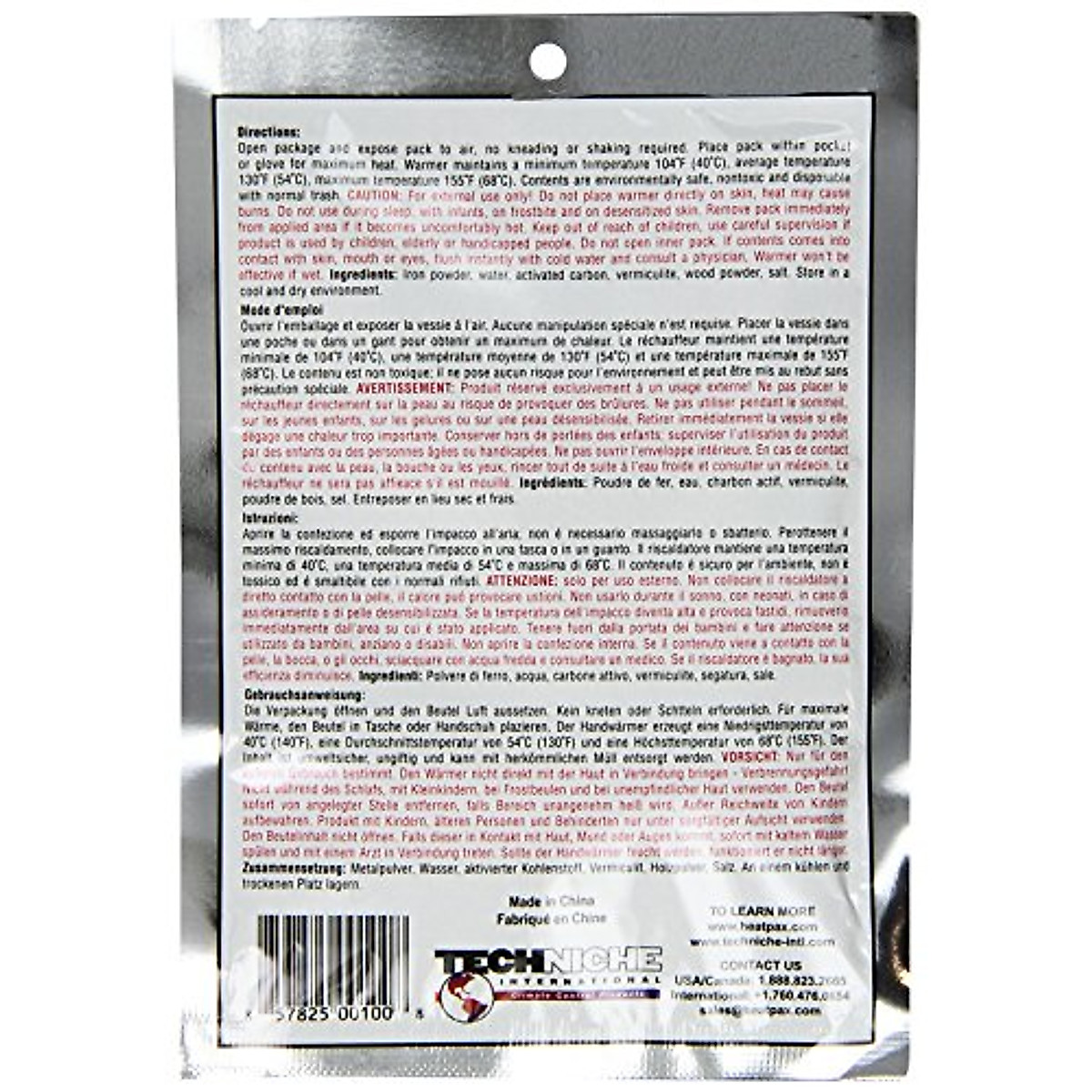 Heat Pax 24hour Body Warmers for Pets and People, 10 per Pack