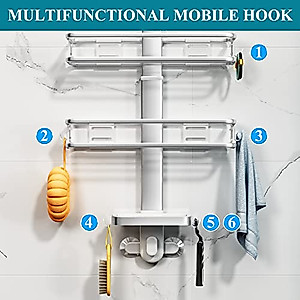 Parosan Shower Caddy, 3 Tier Adjustable Aluminum Bathroom Hanging Shower Organizer Over The Door, Rustproof Shower Shelves with Soap Holder Razor Holder for Bathroom Storage