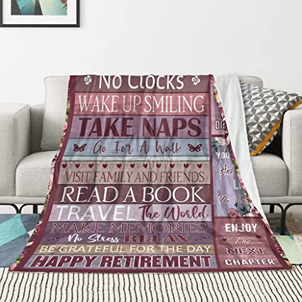 Zolumy Best Retirement Gifts for Women/Men 2023, Happy Retirement Gifts Ideas, Classy Retirement Gift, Funny Farewell Gifts for Coworkers Women, Going Away Gift, Cool Retired Gifts, Blanket 80X60in