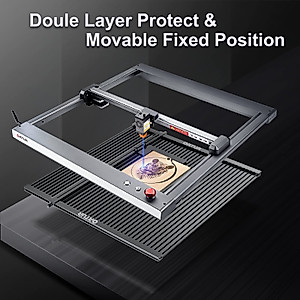 Ortur Laser Engraving Platform, DIY Design Aluminum Working Panel 15.75x17.64x0.47 inch High Strength Steel for Fast Heat Dissipation and Desktop-Protecting, Compatible with Most Laser Cutter
