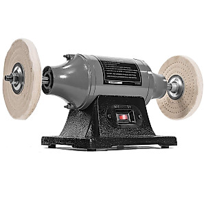 XtremepowerUS 6-Inch Electric Polisher Benchtop Buffer Grinder Motor Polishing Grinder Machine Dual Buffer