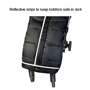 CozyMe Stroller Footmuff for Toddler, Stroller Blanket Evelution, Winter Baby Universal Stroller Bunting Bag, Warm Bunting Bag, Bottom Opens for Multi-Use,6-36M