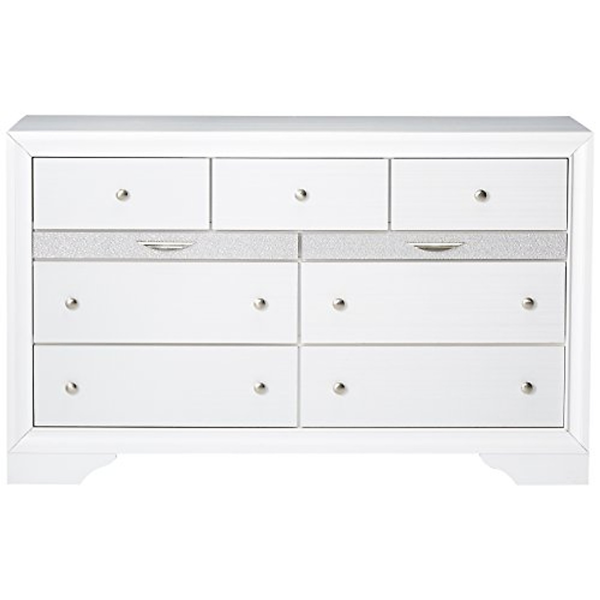 Acme Naima Wood 9-Drawers Bedroom Dresser in White