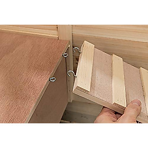 TRIXIE Natura X-Small Indoor Rabbit Hutch, Pet House for Rabbits and Guinea Pigs, Bunny Cage on Wheels, Pull Out Tray