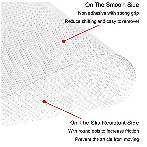 Shelf Liner Cabinet Pad Cabinet Liners ​Non Slip Waterproof Clear Kitchen Drawer Non Adhesive Mat for Fridge, Dresser, Wire Shelf, Toolbox, Cupboard, Pantry, Storage and Desk (17.7 Inch X 59 Inch)