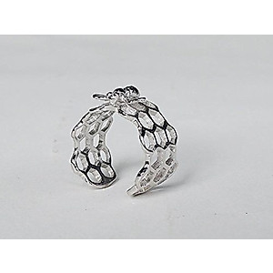 Sovats Ear Cuff Bee Earrings For Women 925 Sterling Silver Rhodium Plated - Simple, Stylish Stud Earrings&Trendy Nickel Free Earring