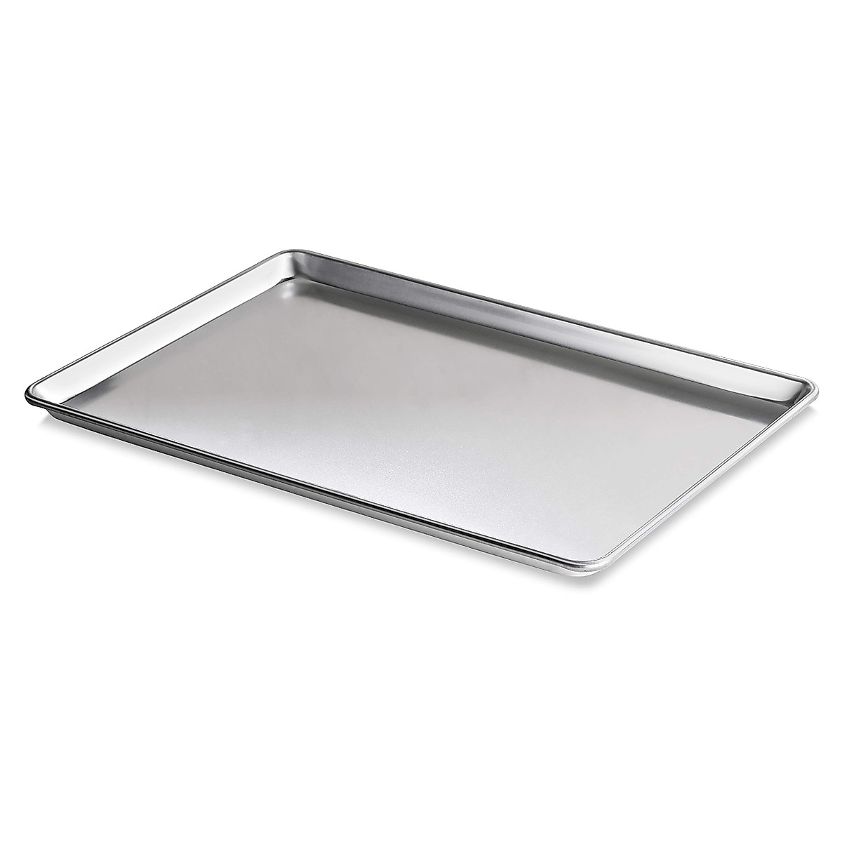 New Star Foodservice 36930 Commercial-Grade 18-Gauge Aluminum Sheet Pan/Bun Pan, 18" L x 26" W x 1" H (Full Size) Pack of 12 | Measure Oven (Recommended)