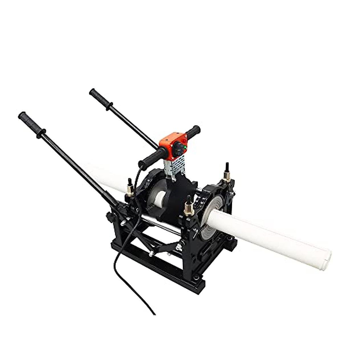 INTSUPERMAI Pipe Fusion Welder Pipe Welding Machine PP PE PB PVDF Butt Fushion Welding Machine Double Clamps Hand Push Type 110V 2.48"-6.30" (63-160mm)
