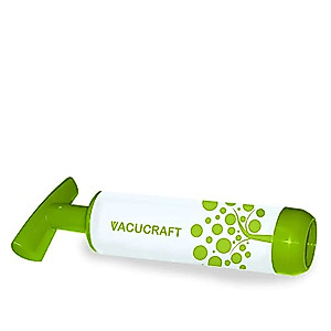 Vacucraft Airtight Juice Storage Container with Lid and Pump For Orange Juice, Coffee, Smoothie, Protein Shake + More