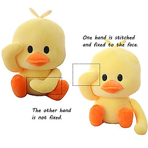 AIXINI 11.8inch Plush Duck Stuffed Animal Soft Toys Yellow Duckling Duckie Stuff, Funny Cuddly Gifts