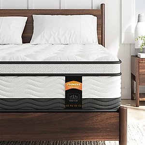 Maxzzz Full Size Mattress in a Box 14 Inch Bamboo & Gel Infused Memory Foam Pocket Spring Hybrid Mattress - Medium Firm Double Mattress - CertiPUR-US Certified
