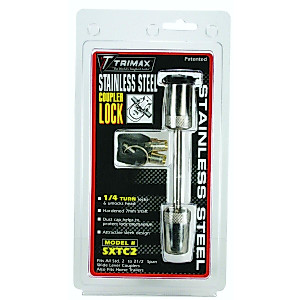 Trimax SXTC2 Premium Stainless Steel Coupler Lock (2.5" Span)