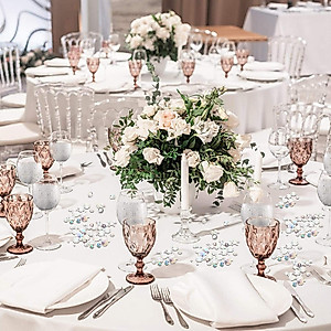 ZKC 4.5mm 10000PCS Clear Crystal Acrylic Diamond Vase Fillers Beads for Wedding Centerpiece Table Scatter Shower Party Vase Beads Decorations