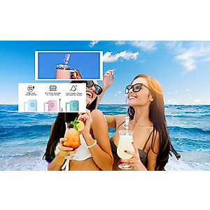 Straw Cover Cap for Stanley Cup, 4Pcs Straw Covers Topper Compatible with Stanley 30 40 OZ Tumbler Cup, 10MM Drinking Straw Tip Stopper Straws Covers for Stanley Tumbler Cups Accessories (Pink)