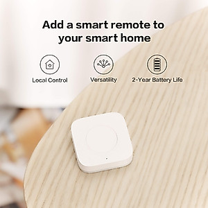 Aqara Wireless Mini Switch, Requires AQARA HUB, Zigbee Connection, Versatile 3-Way Control Button for Smart Home Devices, Compatible with Apple HomeKit, Works with IFTTT