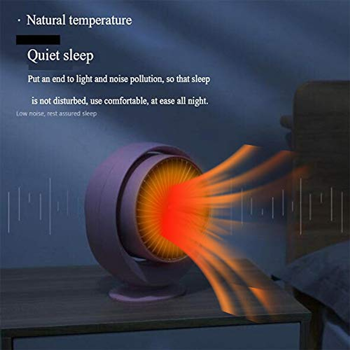 Akabsh Mini Desk Heater, Office Desk Wall-Mounted Dual-Purpose Portable Fast Heating Heater US Version Air Warmer Fan Heaters