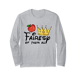 Fairesy Of Them All With Crown and Appale Halloween Theme Long Sleeve T-Shirt