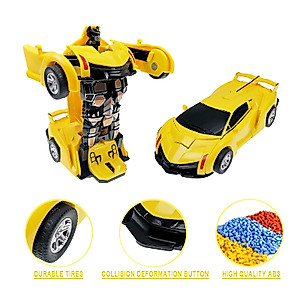 FB DINO TOYS Transforming Cars for 2 Years Old Boys and Toddlers, Inertia Driven Truck Toy for 3 Year Old Boy, Portable Toy for 2, 3, 4, 5, 6, 7, 8 Year Old Boys Christmas Birthday Gifts for Kids
