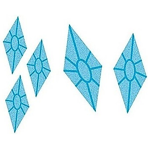 3 pcs Cutie Marks Rarity Unicorn MLP Pony Removable Peel Self Stick Adhesive Vinyl Decorative Wall Decal Sticker Art Kids Room Home Decor Girl Children Bedroom Nursery 1 to 3 1/2 inches