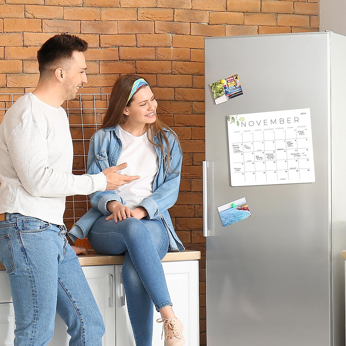 Beautiful 2024 Magnetic Calendar For Refrigerator - Incl. 2023 and Runs Until December 2024 - The Perfect Monthly Fridge Calendar for Easy Organizing