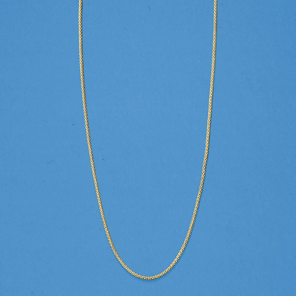 Ross-Simons 1mm 14kt Yellow Gold Adjustable Popcorn-Chain Necklace
