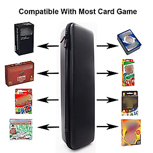 Comecase Card Case Storage Bag Collection, Holds Up to 1500 Cards, Portable Game Card Holder Shoulder Bag Perfect for Cards Against Humanity, Phase 10, PM TCG Cards, Monopoly Deal, Top Trumps etc